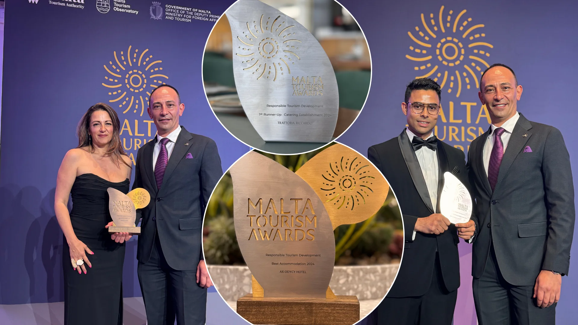 AX ODYCY and Trattoria Riccardo Honoured at the Malta Tourism Awards